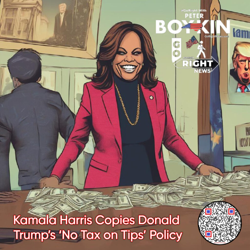Kamala Harris Copies Donald Trumps No Tax on Tips Policy - Go Right News